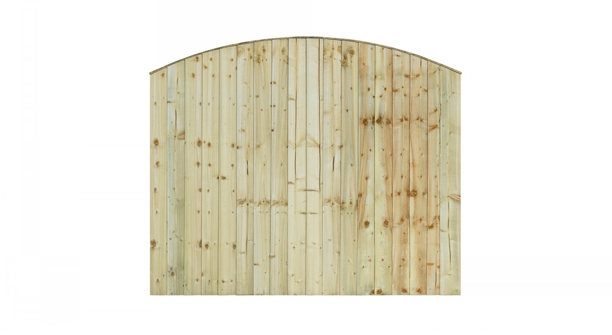 Featheredge Bow Panel 1828w | Earnshaws Fencing Centres