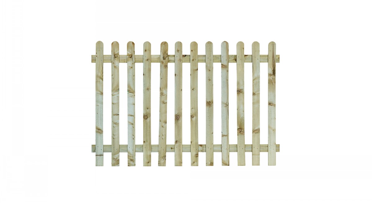 Palisade Rnd Top Panel 1800w | Earnshaws Fencing Centres