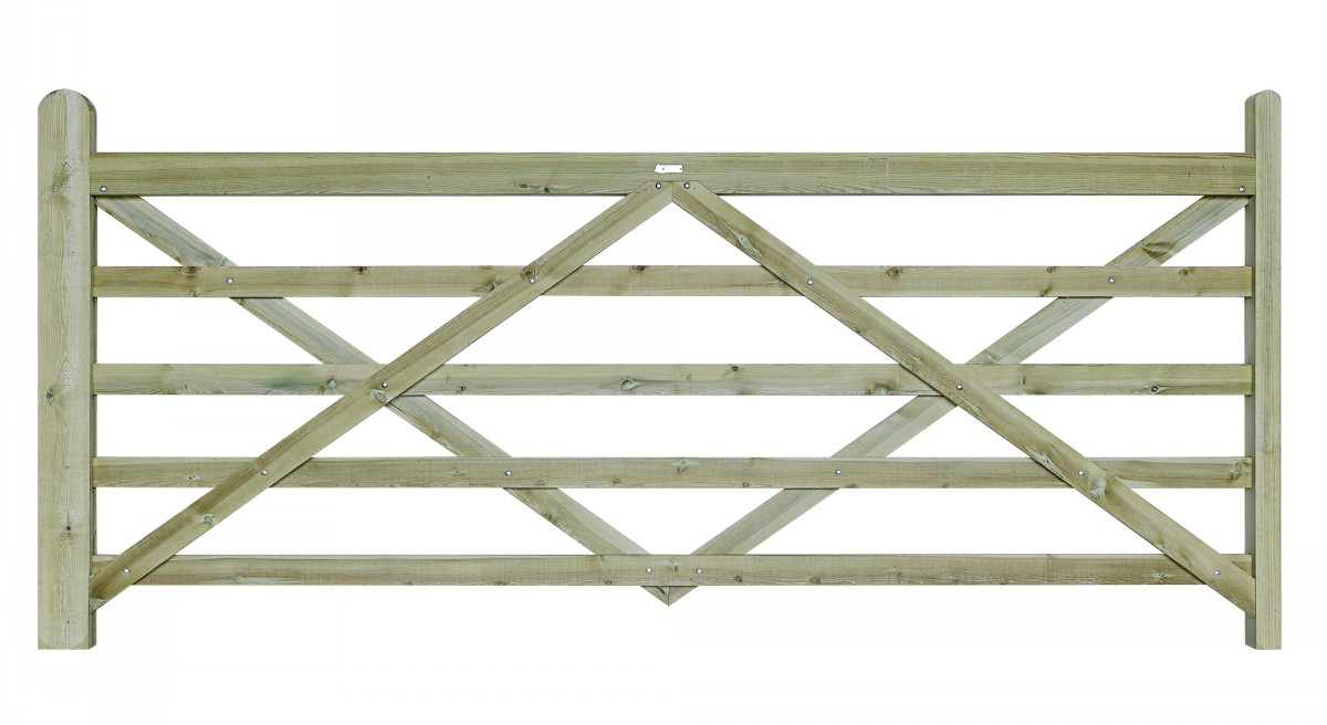 10ft Field Gate Treated | Earnshaws Fencing Centres