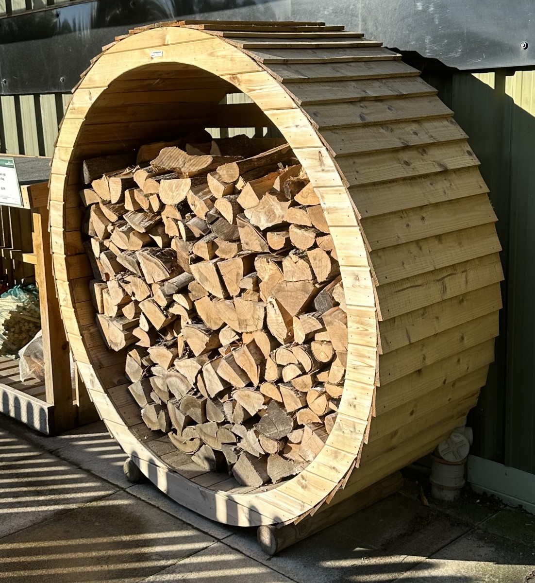 Stocksmoor Round Log Store | Earnshaws Fencing Centres