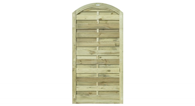 Hamburg Bowed Panel Gate 900 x 1800 | Earnshaws Fencing Centres