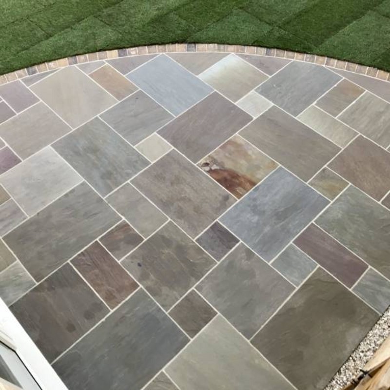 Raj Green Indian Sandstone 900 x 600 | Earnshaws Fencing Centres