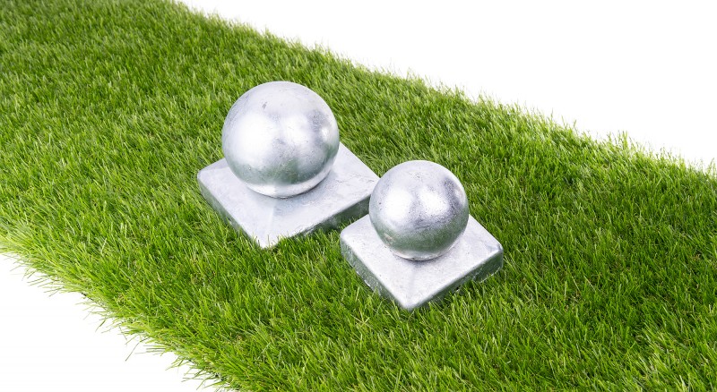 Metal Post Cap Ball 100mm Galv | Earnshaws Fencing Centres